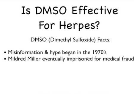 WHAT IS DMSO? CAN WE USE IT FOR HERPES? :: NATURAL HERPES CURE